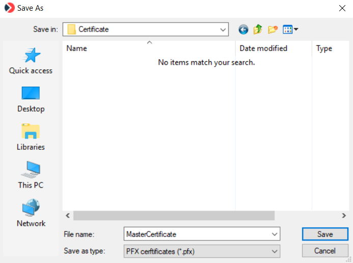 Reissuing the Syteca Master Certificate